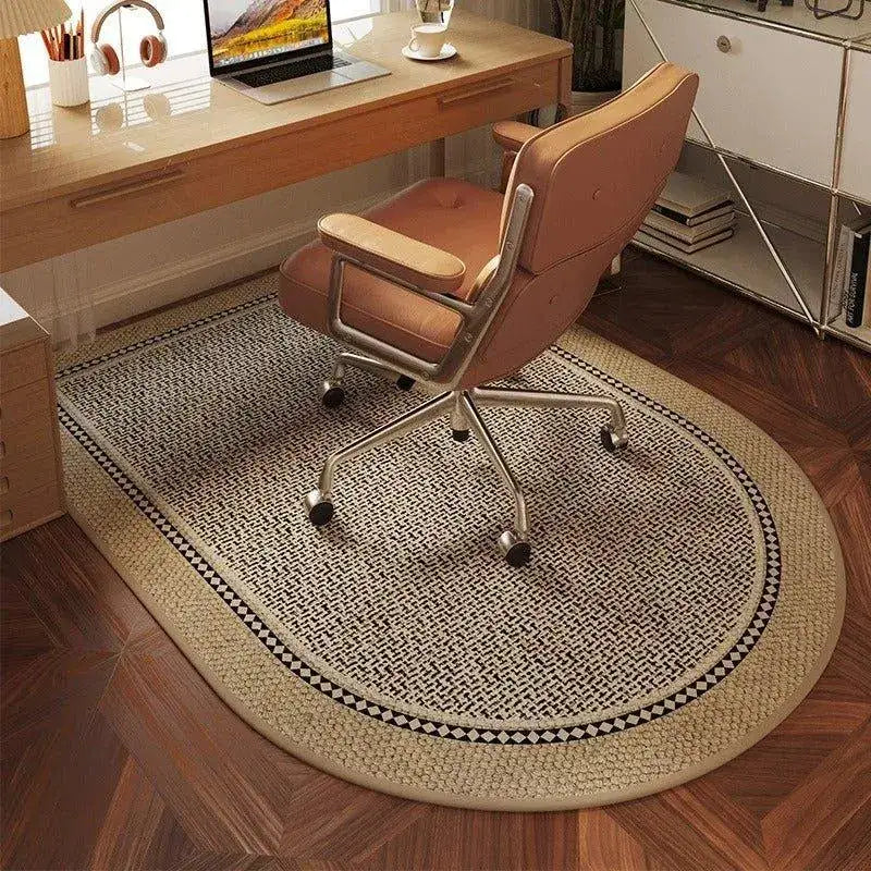 Antique Style Rounded Corner Non-slip Floor Mat │ Modern Desk Rug ...