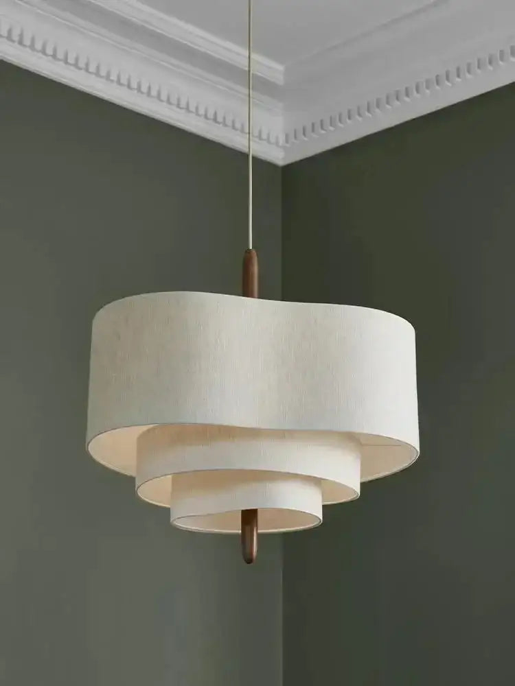 Modern Art Deco Linen Fabric Pendant Ceiling Light – Besontique Home